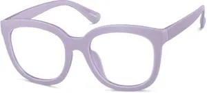 Zenni Square Full Rim Frame Glasses Purple