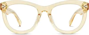 Zenni Bold Square Full Rim Glasses - Yellow
