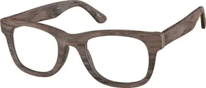 Zenni Square Full Rim Frame Brown
