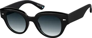 Zenni Round Full Rim Sunglasses - Black