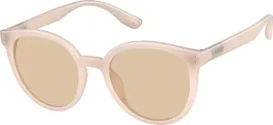 Zenni Round Full Rim Sunglasses Pink