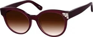 Zenni Round Full Rim Sunglasses Purple