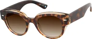 Zenni Round Full Rim Sunglasses - Tortoiseshell