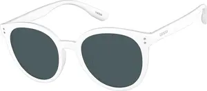 Zenni Round Full Rim Sunglasses White