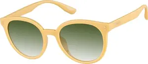 Zenni Round Full Rim Sunglasses Yellow