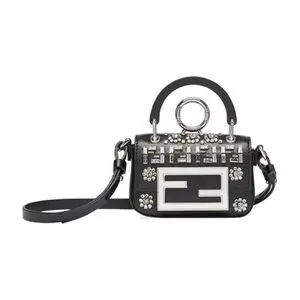 Fendi Nano Baguette Maxi Handle Bag Black