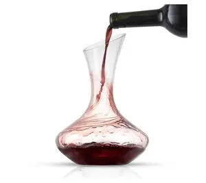 JOYJOLT Lancia Crystal Wine Decanter 40 Oz - One-color