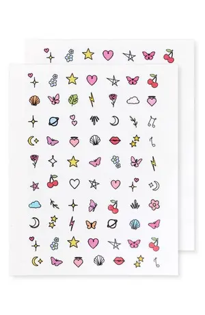 INKED BY DANI Pastel Magic Nail Art Temporary Tattoos - Multi