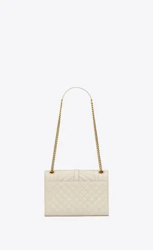 Saint Laurent Medium Envelope Bag In Matelassé Lambskin