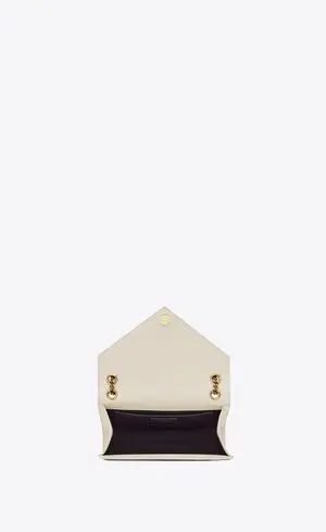 Saint Laurent Medium Envelope Bag In Matelassé Lambskin