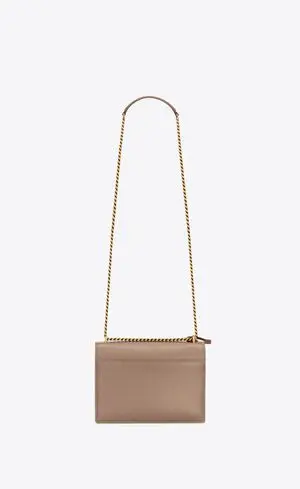 Saint Laurent Sunset Medium In Coated Bark Leather