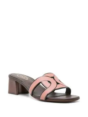 TOD'S Leather Two-tone Sandals
