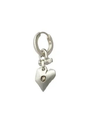 PARTS OF FOUR Jazz's Solid Heart Earring - Silver