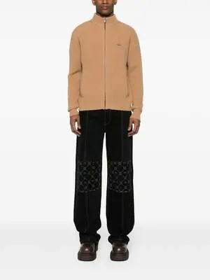 MARINE SERRE Moonogram-detail Wide-leg Jeans