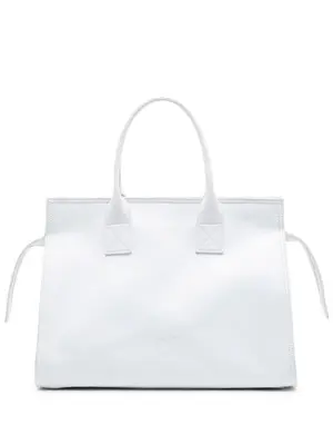 Marsèll Curva Media Leather Tote Bag - White