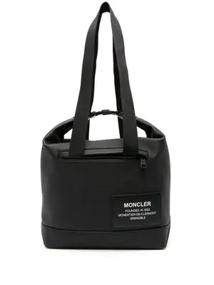 Moncler Nakoa Logo-patch Tote Bag - Black