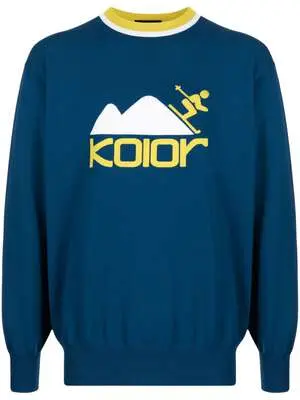 Kolor Intarsia-knit Logo Jumper