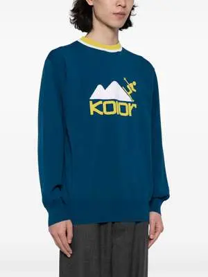 Kolor Intarsia-knit Logo Jumper