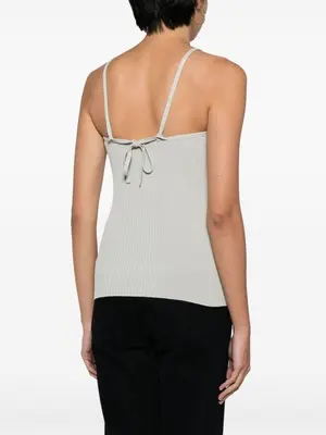 LOW CLASSIC Halterneck Ribbed Tank Top