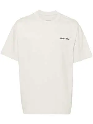 A-COLD-WALL* Logo-flocked Cotton T-shirt