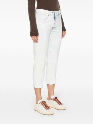 DONDUP Mid-rise Cropped Jeans - Blue