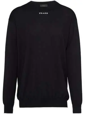 Prada Intarsia-logo Cashmere Jumper