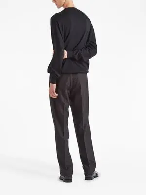 Prada Intarsia-logo Cashmere Jumper
