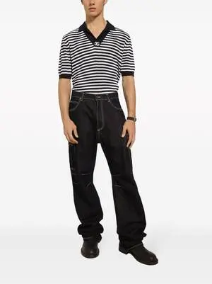 Dolce & Gabbana Stripe-patterned Polo Shirt