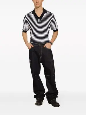 Dolce & Gabbana Stripe-patterned Polo Shirt
