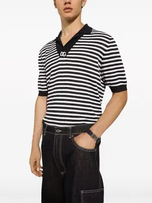 Dolce & Gabbana Stripe-patterned Polo Shirt
