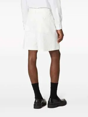 Valentino Garavani V-detail Canvas Bermuda Shorts