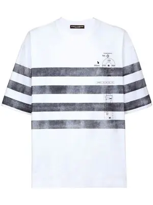 Dolce & Gabbana Striped Cotton T-shirt