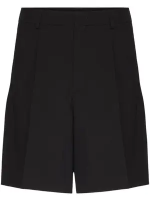 Valentino Garavani Wool Bermuda Shorts - Black