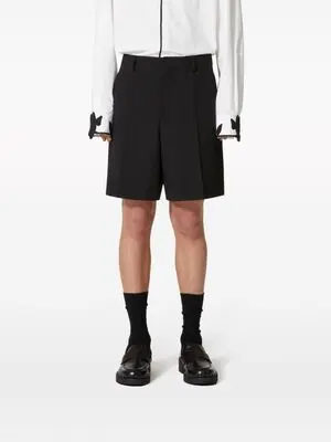 Valentino Garavani Wool Bermuda Shorts - Black