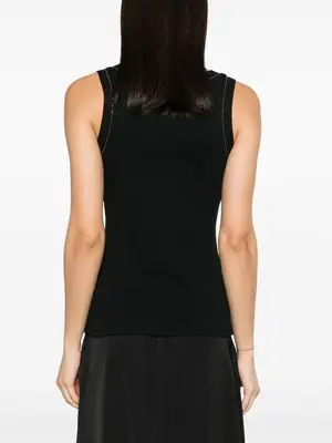 Fabiana Filippi Studded Scoop-neck Tank Top
