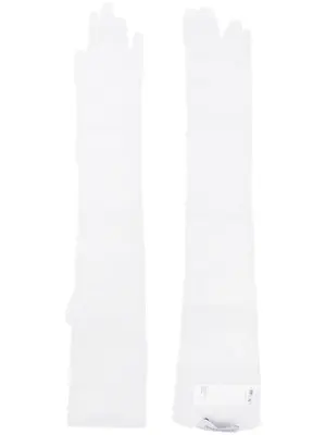 IOANA CIOLACU Elbow-length Gloves - White