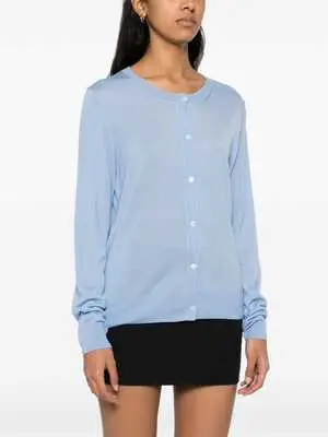 P.a.r.o.s.h Crew-neck Cardigan - Blue