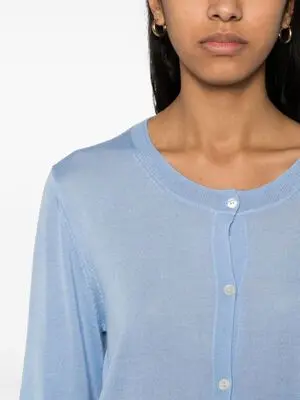 P.a.r.o.s.h Crew-neck Cardigan - Blue