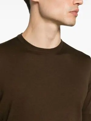 GOES BOTANICAL Knitted Merino T-shirt - Brown