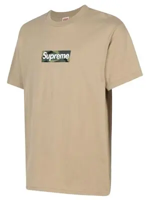Supreme Box Logo Cotton T-shirt - Neutrals
