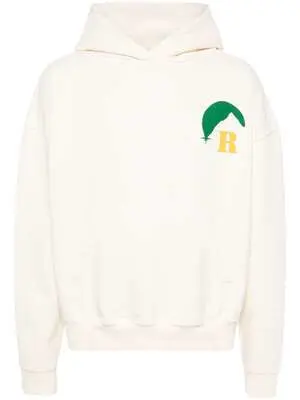Rhude Moonlight Cotton Hoodie - White