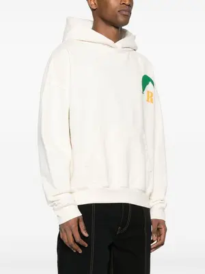 Rhude Moonlight Cotton Hoodie - White