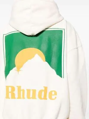 Rhude Moonlight Cotton Hoodie - White