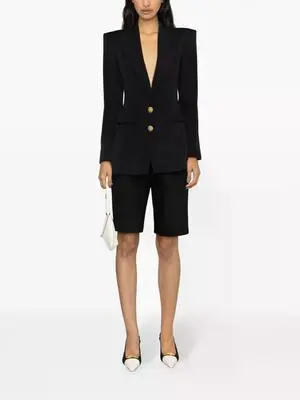 Balmain Single-breasted Virgin Wool Blazer - Black