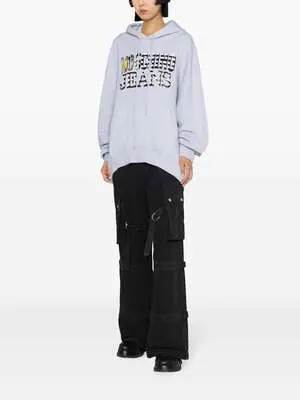Moschino Logo-print Hoodie - Grey