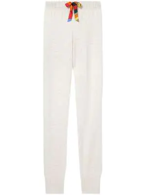 Emilio Pucci Pointelle-knit Cashmere Track Pants