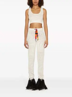 Emilio Pucci Pointelle-knit Cashmere Track Pants