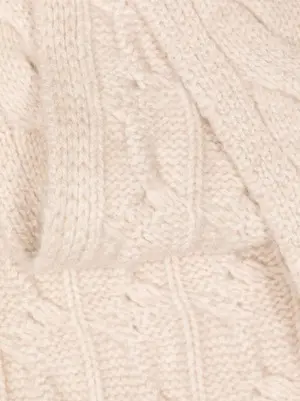 N.peal Cable-knit Cashmere Scarf
