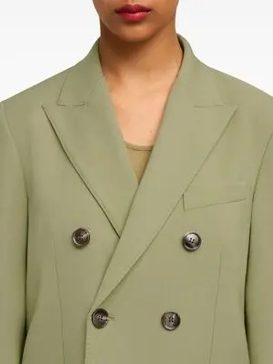 Ami Peak-lapels Double-breasted Blazer - Green