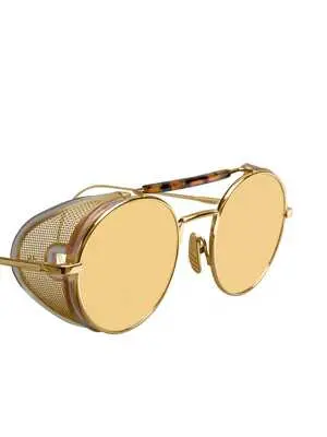 Thom Browne 20th Anniversary Round-frame Sunglasses
